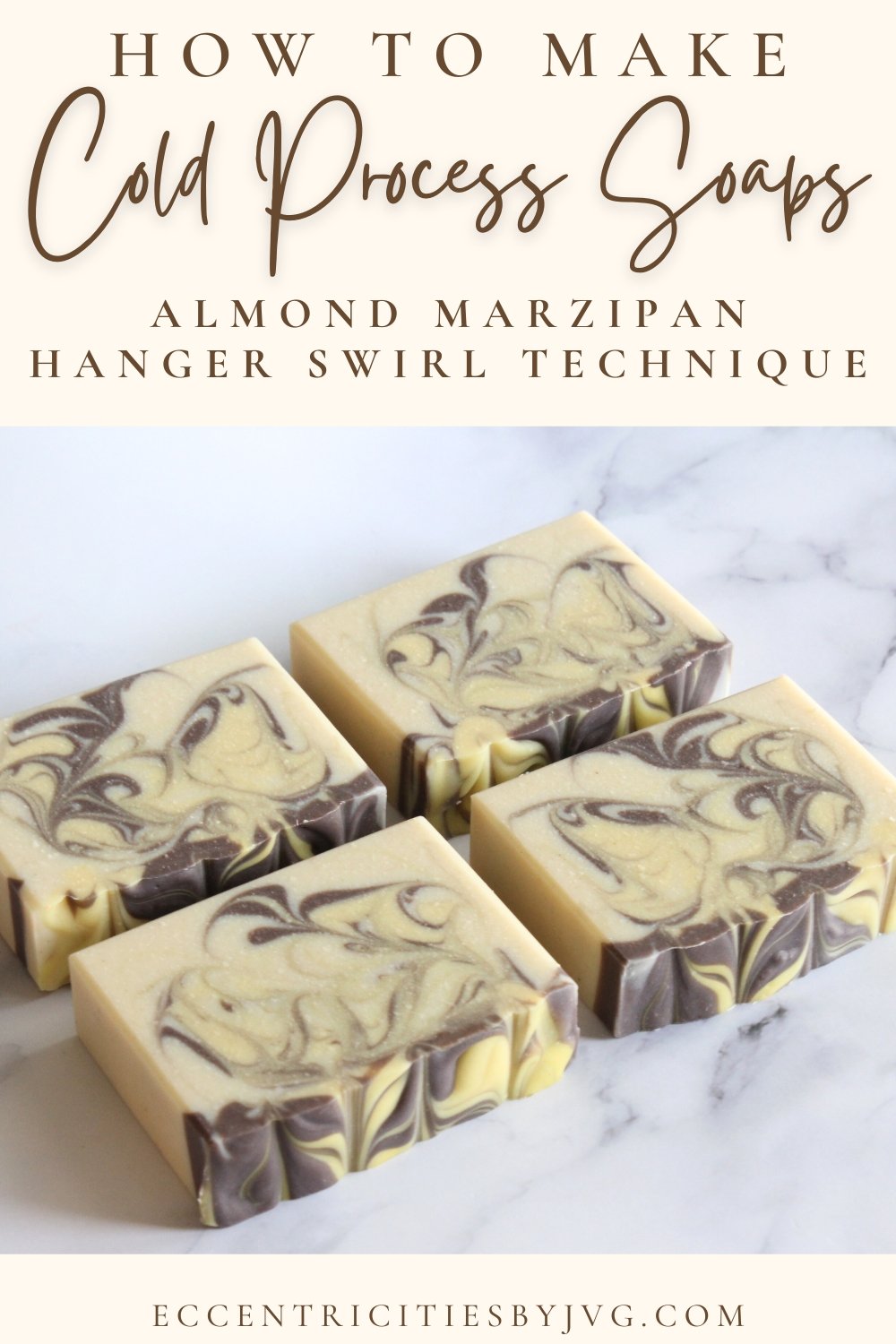 Hanger Swirl Almond Marzipan Cold Process Soap DIY