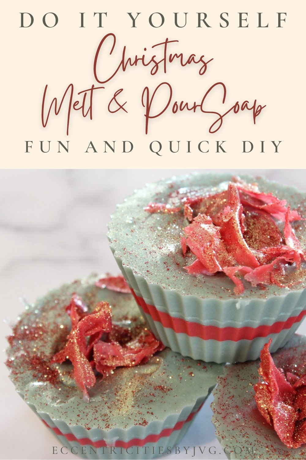 Twisted Peppermint Christmas Goat Milk Melt and Pour Soap DIY